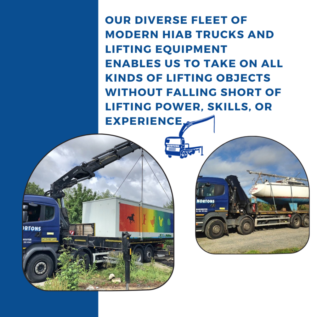 Fleet of modern HIAB trucks